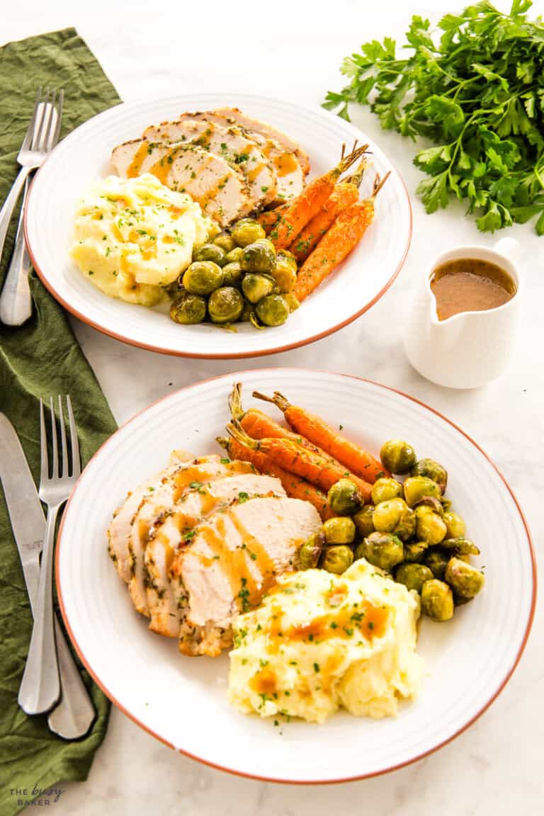 Easy One Pan Turkey Dinner - The Busy Baker