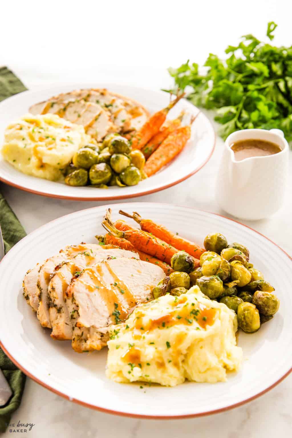 Easy One Pan Turkey Dinner - The Busy Baker