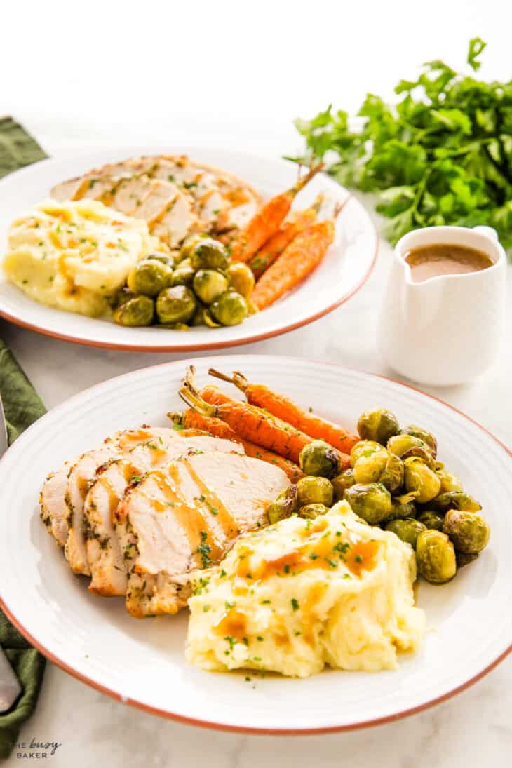 Easy One Pan Turkey Dinner - The Busy Baker