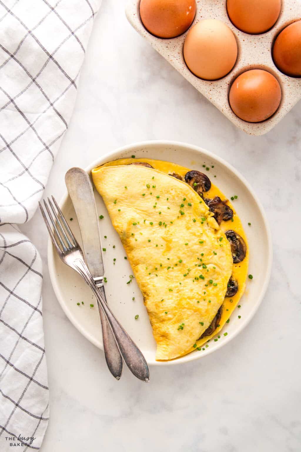 French Omelette - The Busy Baker