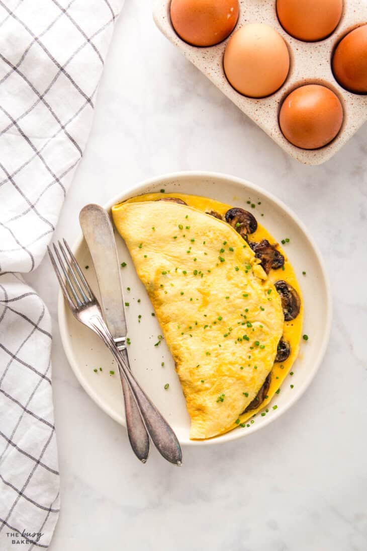 French Omelette - The Busy Baker