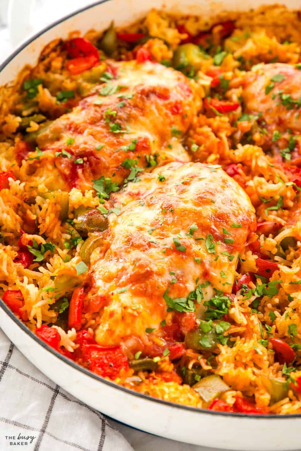 Baked Salsa Chicken and Rice - The Busy Baker