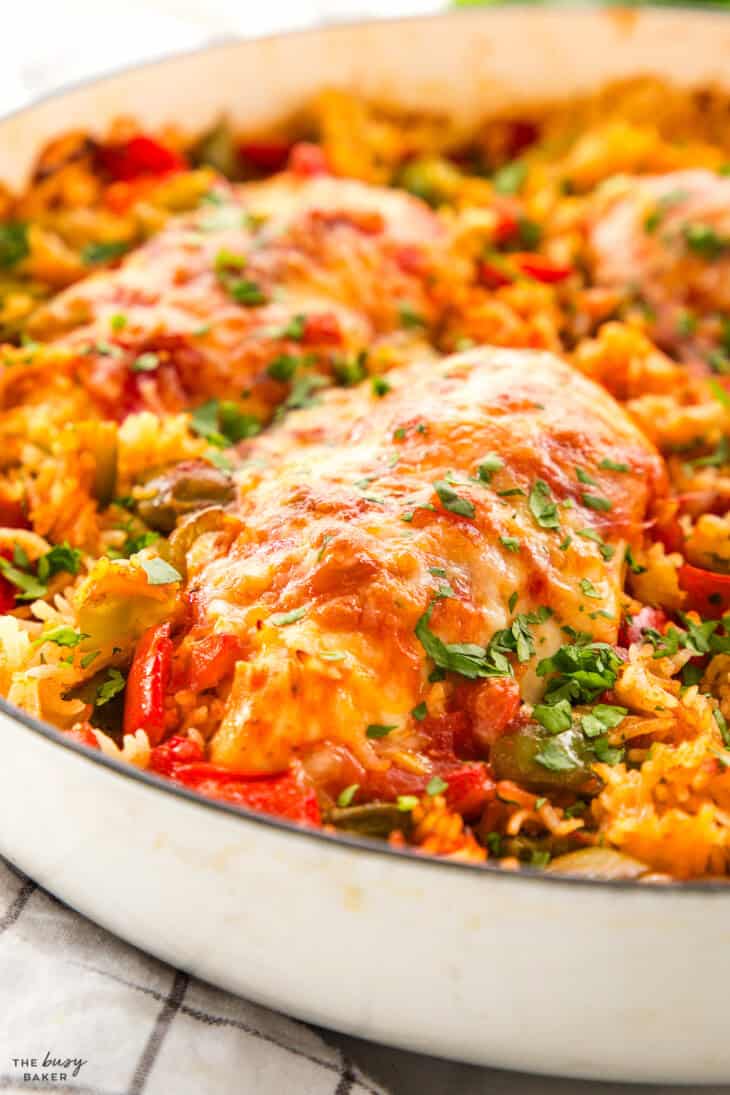 Baked Salsa Chicken and Rice - The Busy Baker
