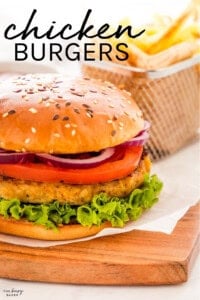 Chicken Burgers - The Busy Baker