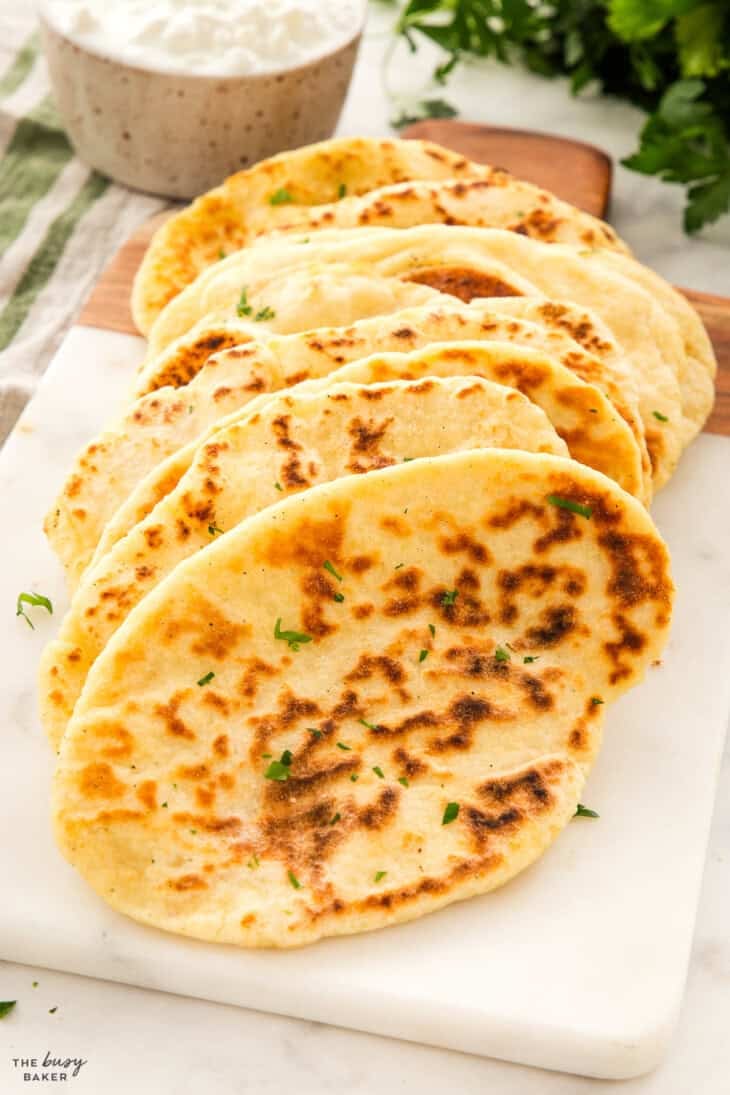 Cottage Cheese Flatbread - The Busy Baker