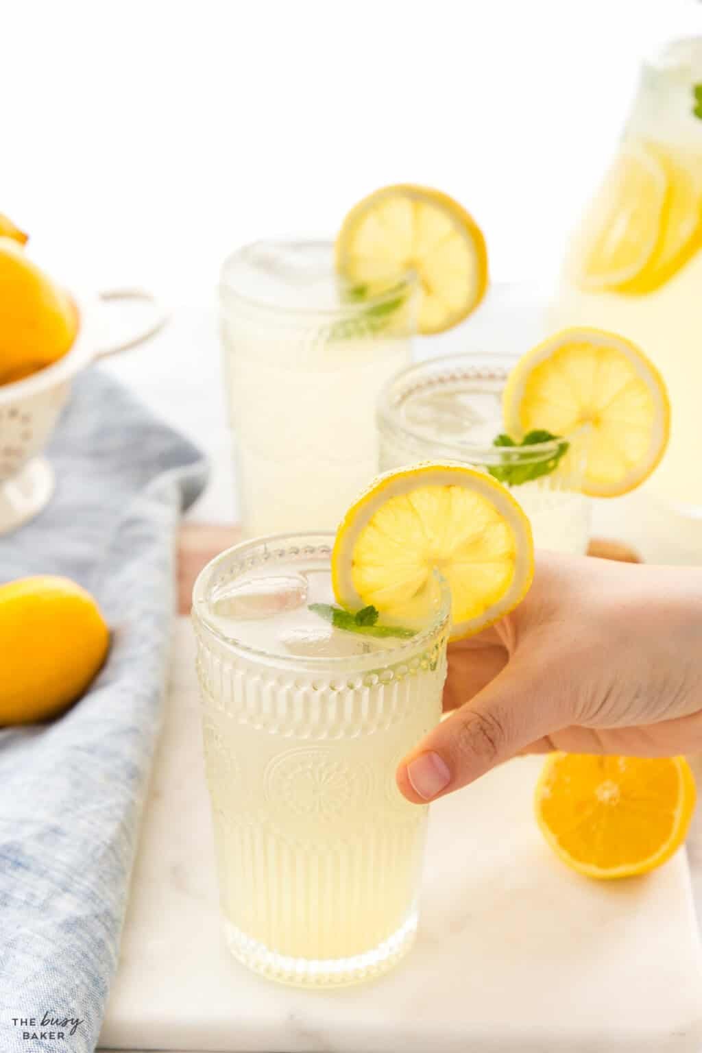Homemade Lemonade - The Busy Baker