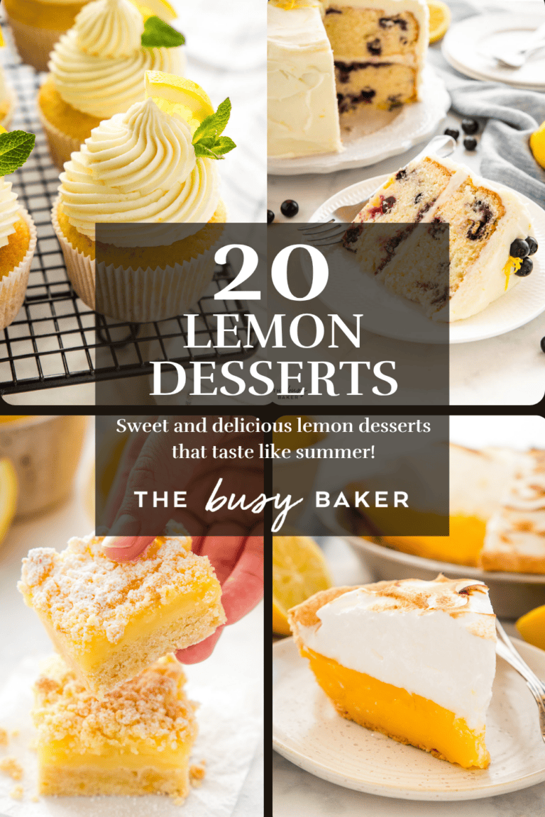20 Lemon Desserts for Spring and Summer - The Busy Baker